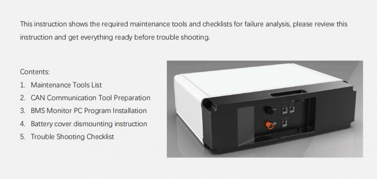 Hope battery Maintenance instruction – amosplanet